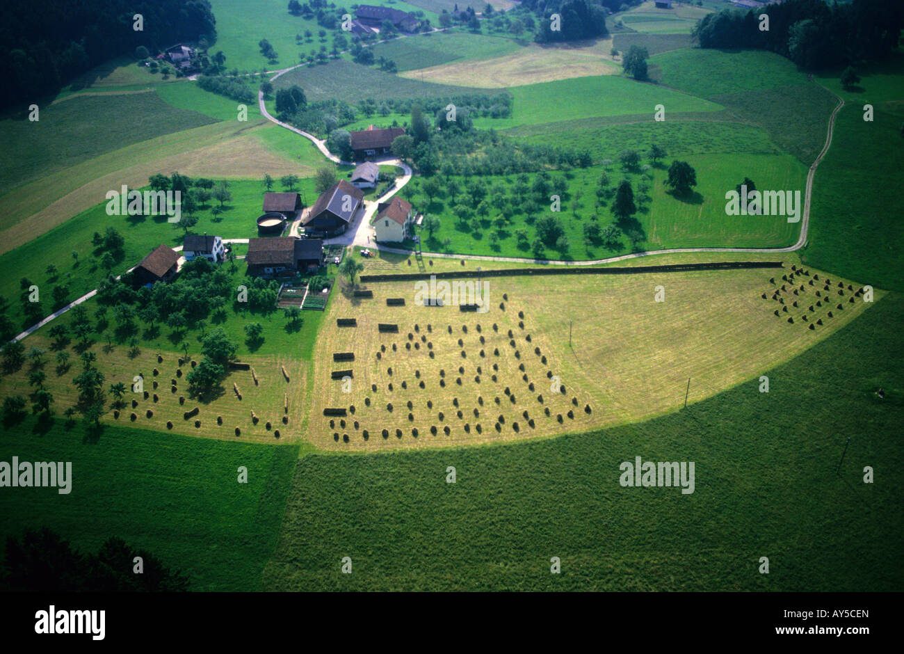 farm aerial view Stock Photo - Alamy