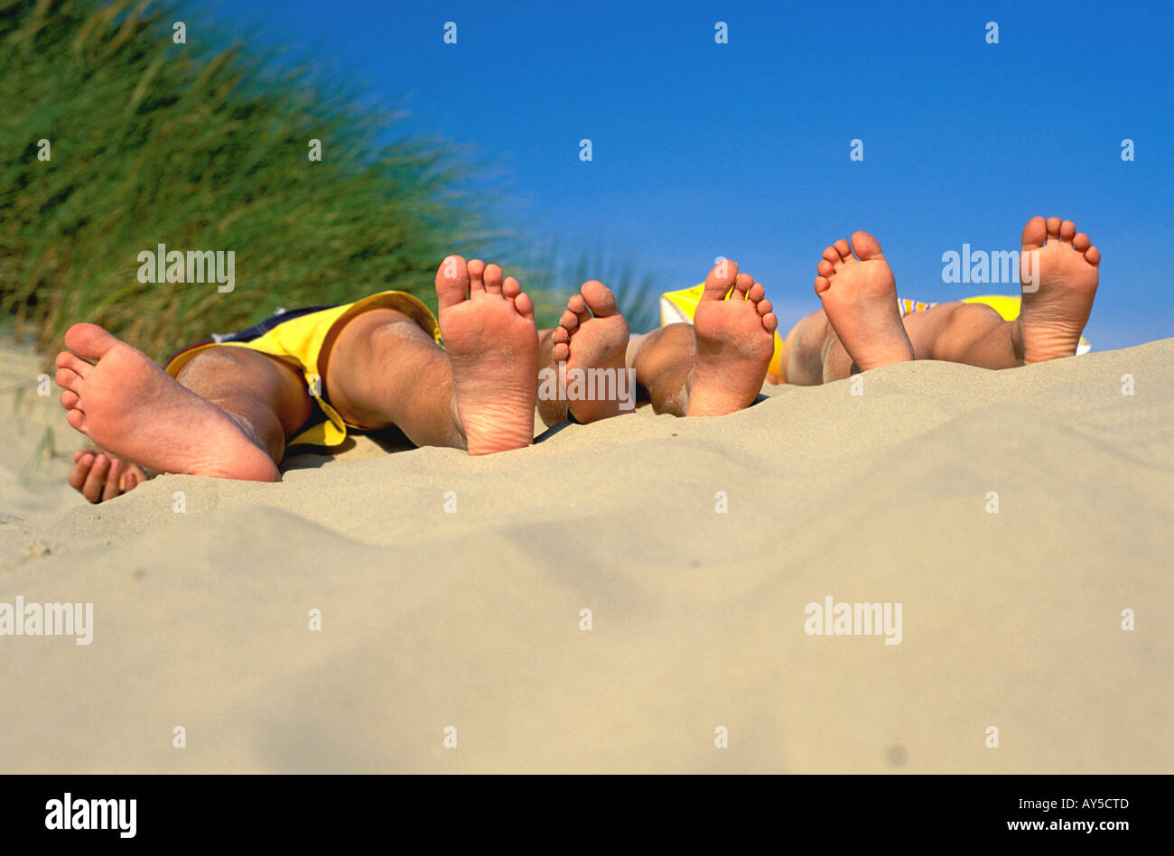 Beach Siesta on the Beach Stock Photo - Alamy
