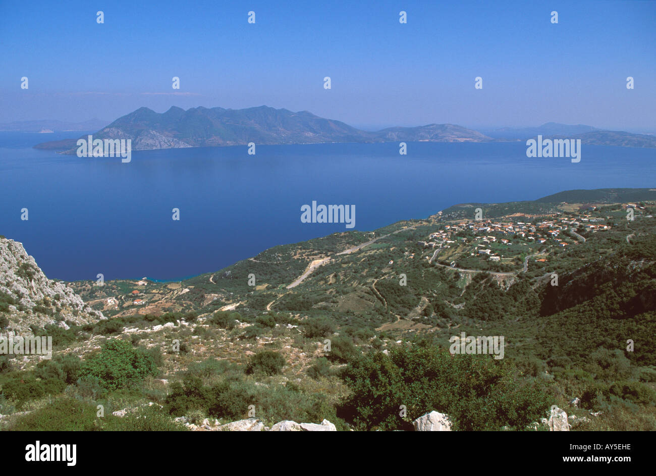 Greece The Pelonnese Argolide Methanon Peninsula Stock Photo - Alamy