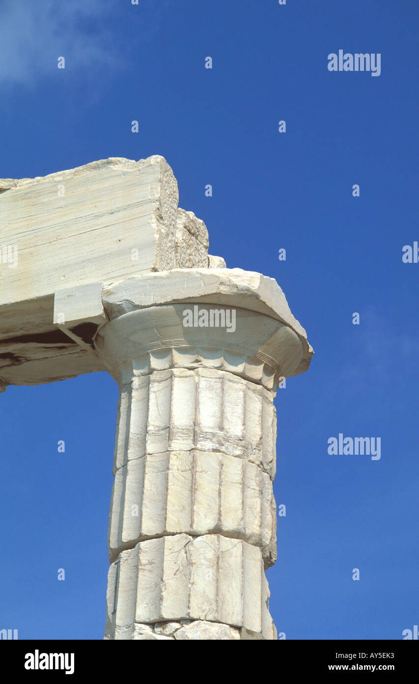 Greece Athens Parthenon Doric Column Stock Photo - Alamy