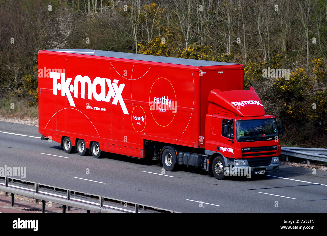 T K Maxx lorry on M40 motorway, UK Stock Photo: 16998980 - Alamy