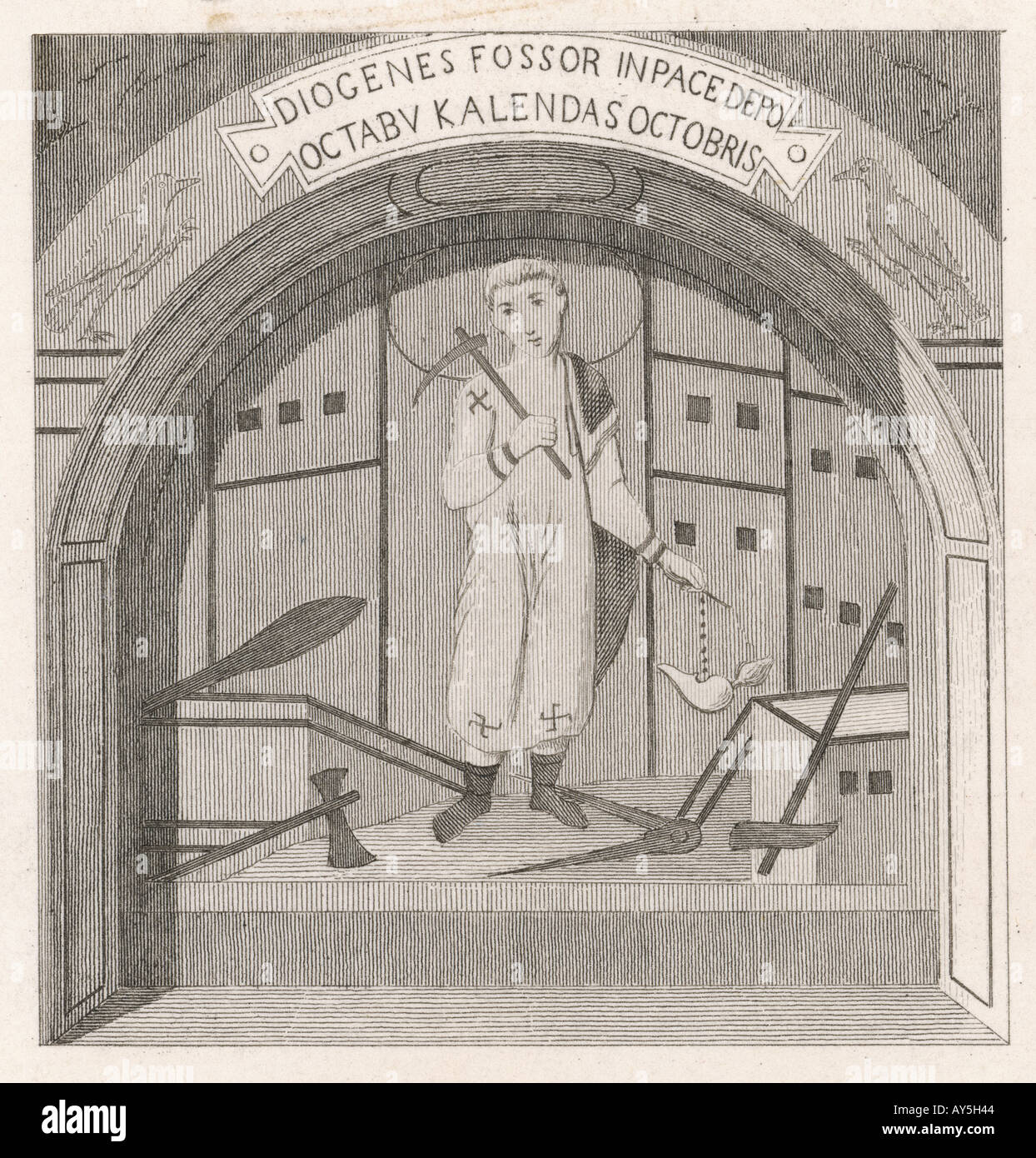 Early christian catacombs hi-res stock photography and images - Alamy