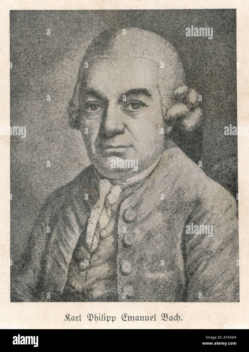 C P E Bach Anon Stock Photo - Alamy