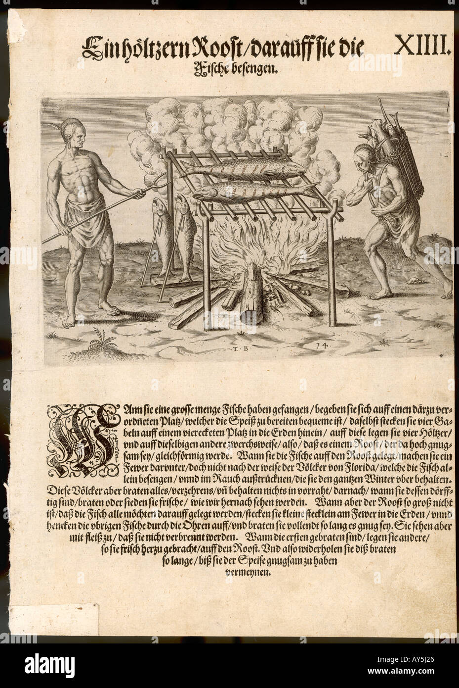 Native americans cooking barbecue hi-res stock photography and images ...