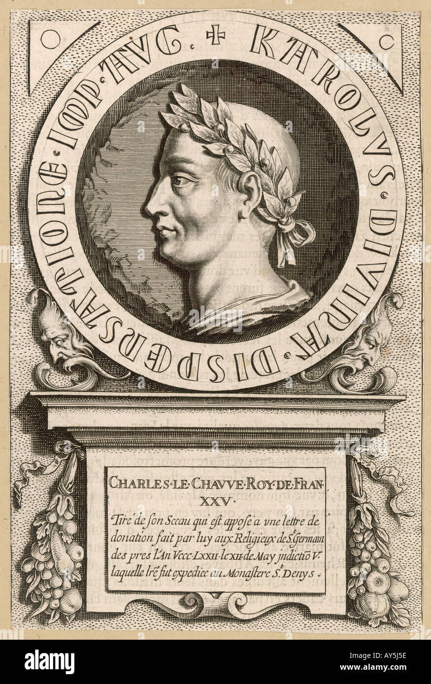 Charles Ii Le Chauve Stock Photo - Alamy