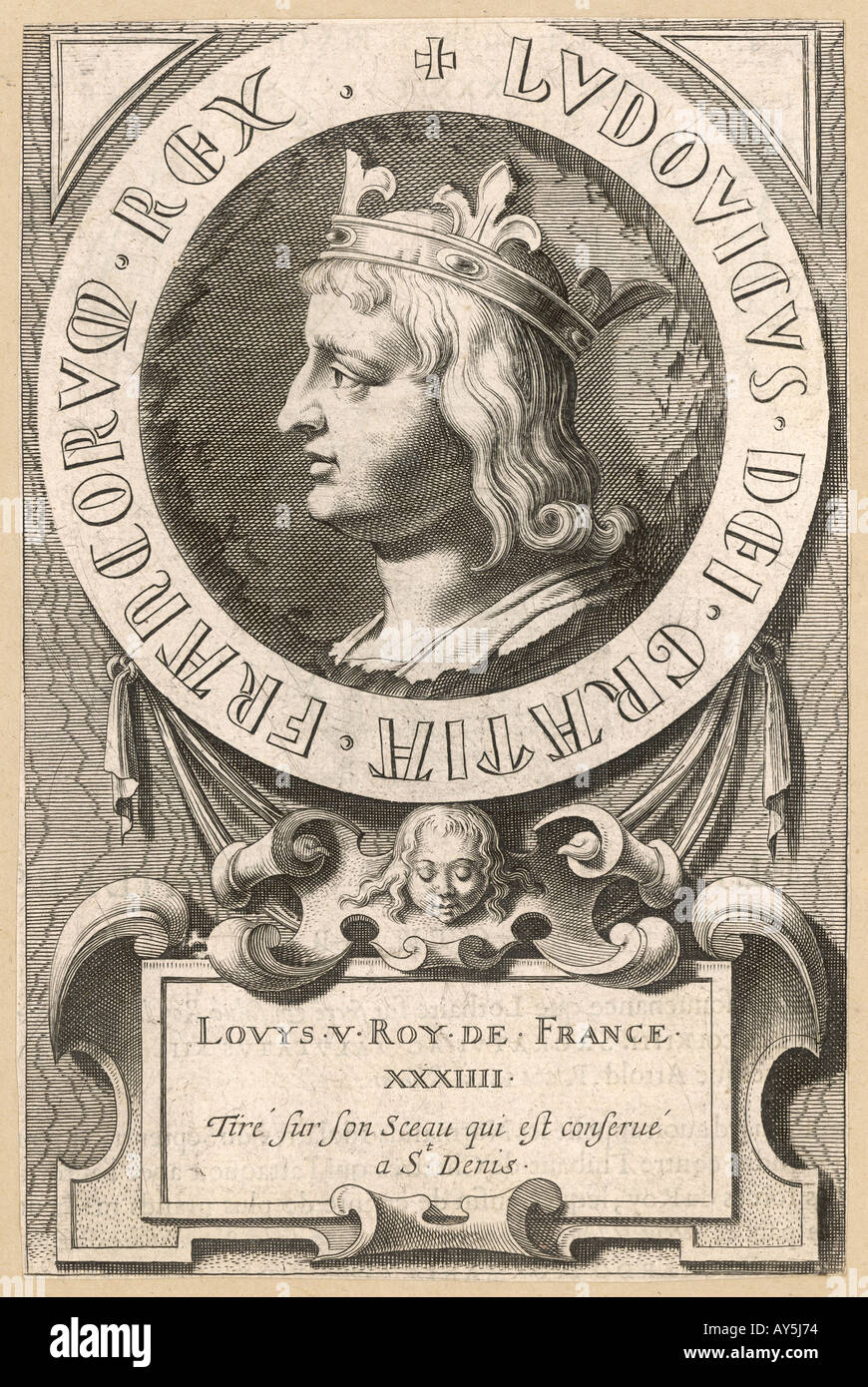Louis V Of France Stock Photo - Alamy
