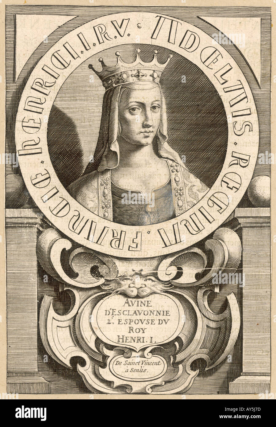 Avine Queen Of Henri I Stock Photo - Alamy