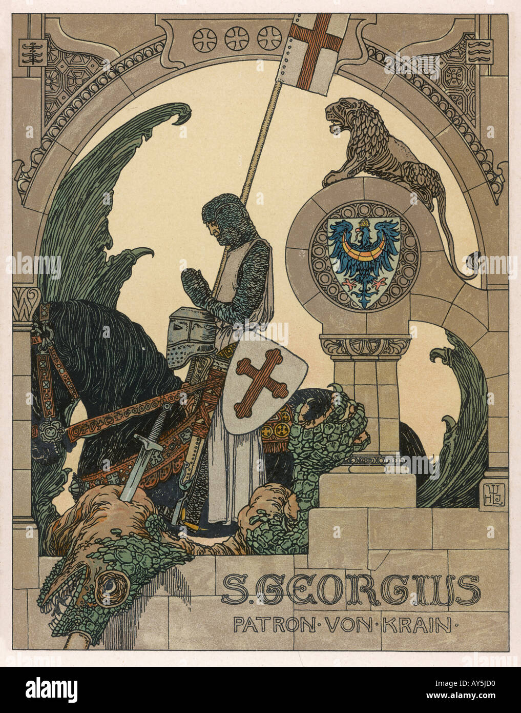 Saint george and dragon hi-res stock photography and images - Alamy