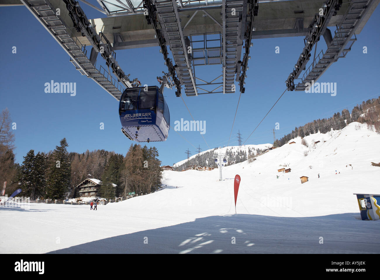 Galzig cable car Stock Photo - Alamy