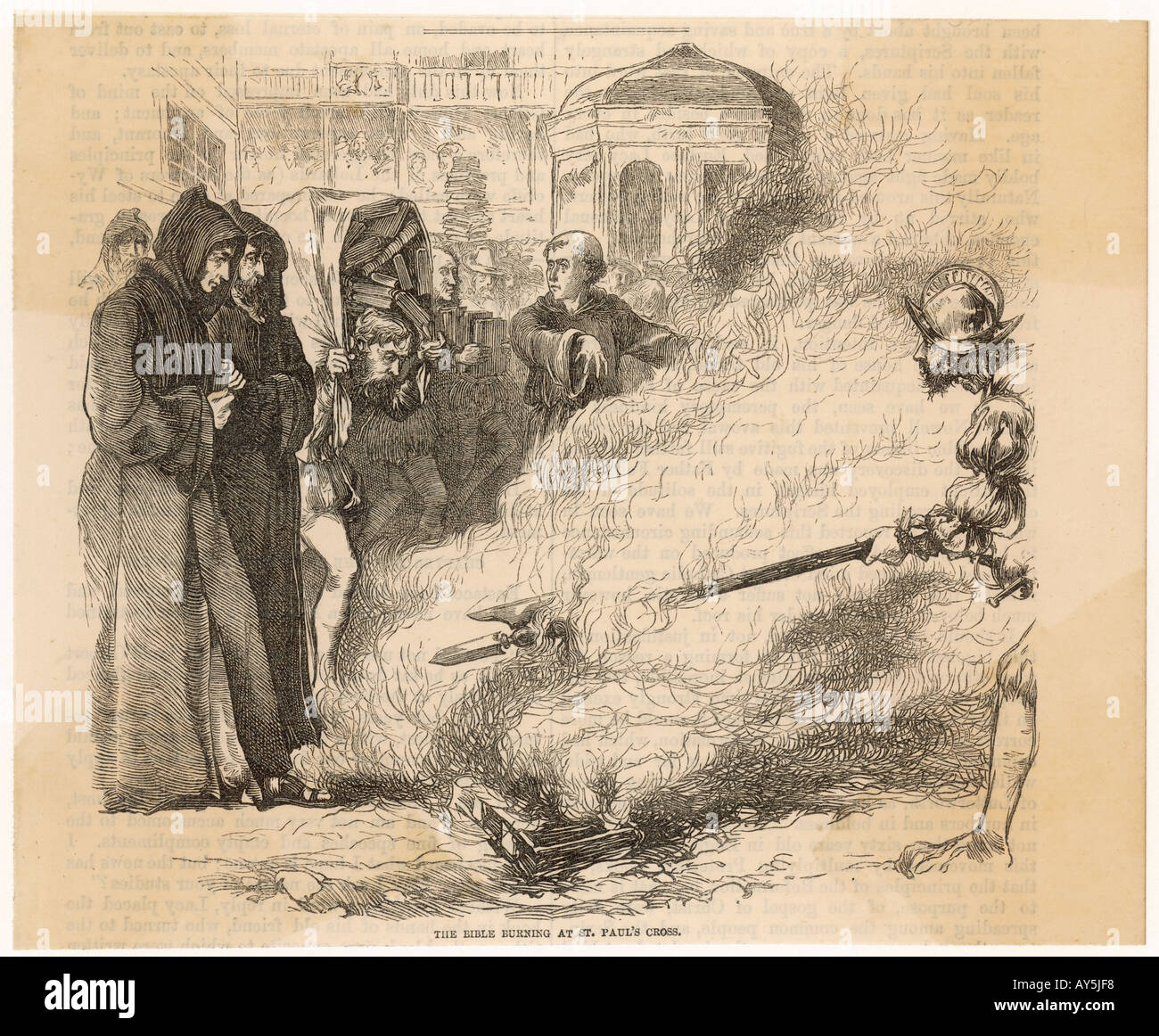 Bible burning hi-res stock photography and images - Alamy