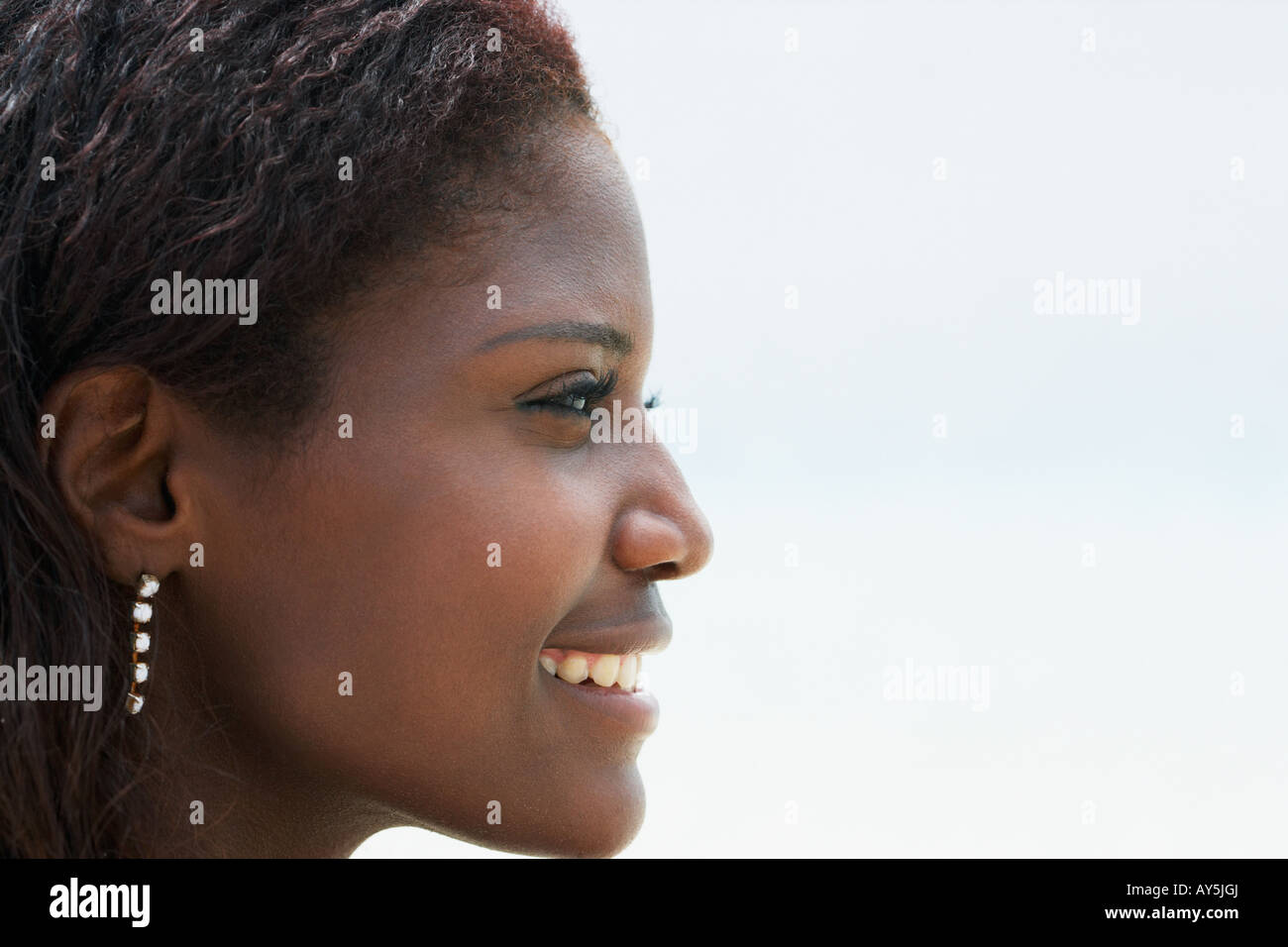 Profile of South American woman Stock Photo - Alamy