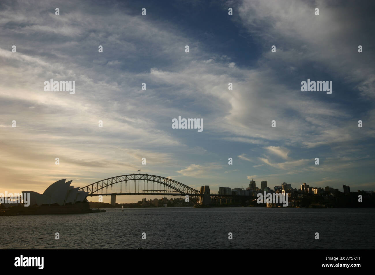 view from mrs macquaries point of syney city skyline Stock Photo - Alamy