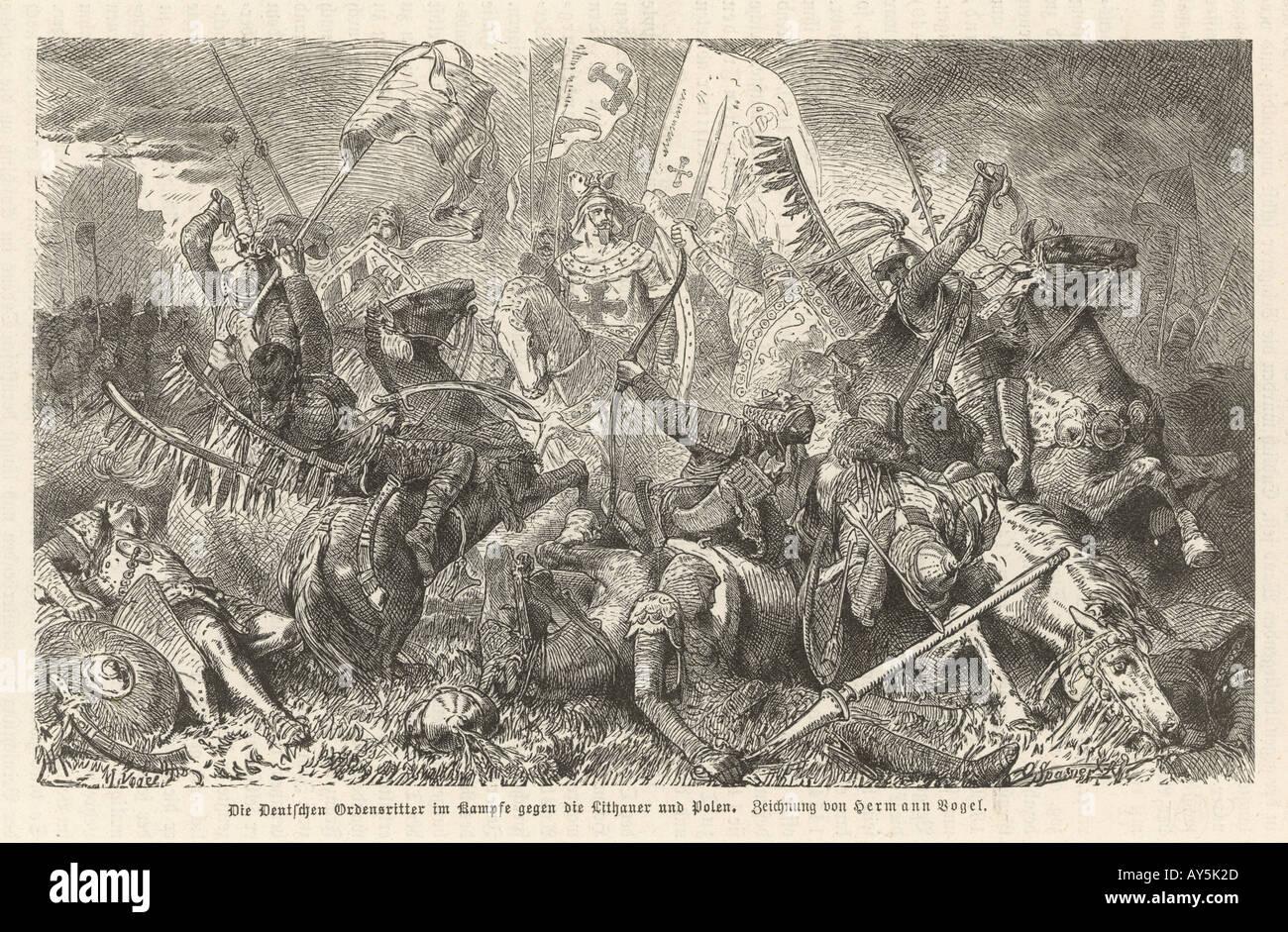 Teutonic Knights Attack Stock Photo - Alamy