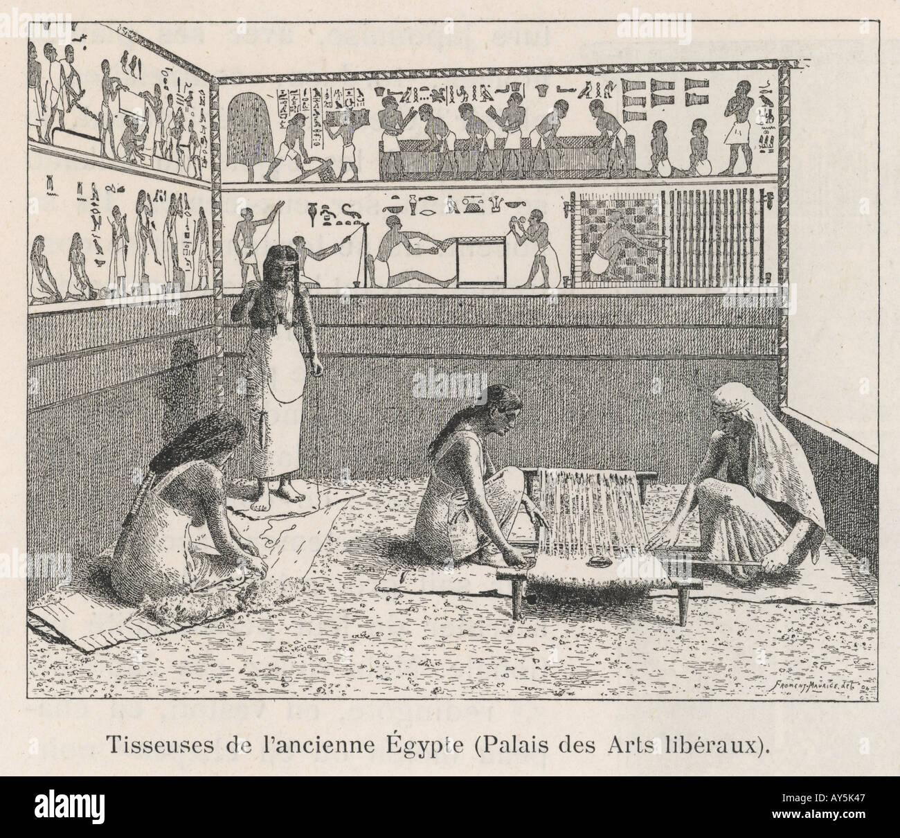 Weaving ancient egypt hi-res stock photography and images - Alamy