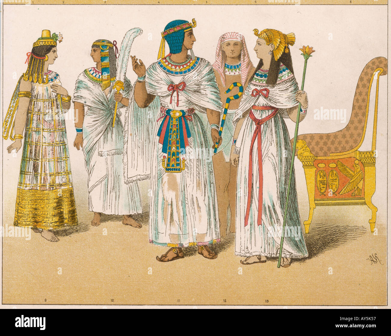 Various Egyptian Costume Stock Photo - Alamy