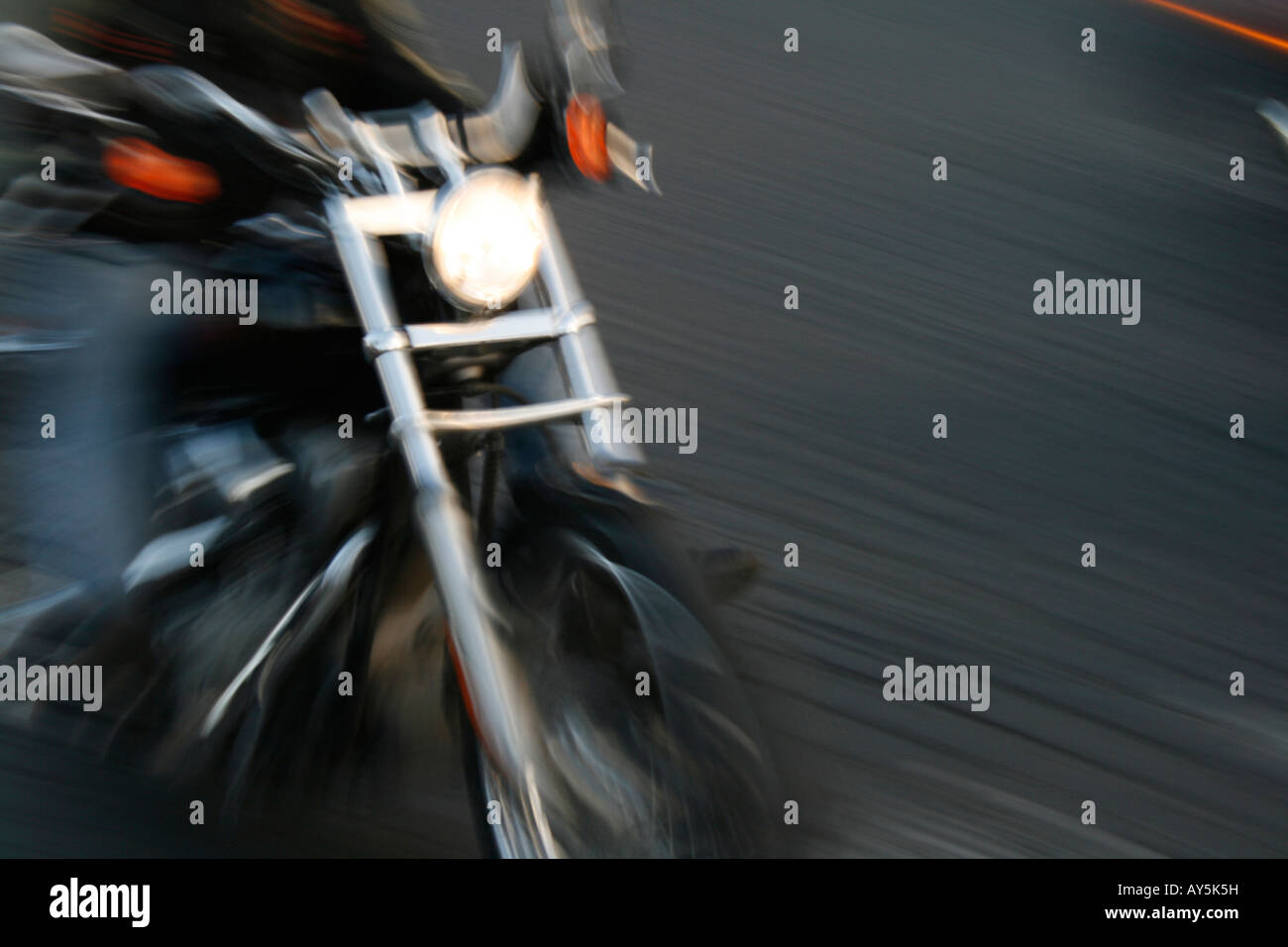 fast speed motorbike on busy street in town Stock Photo - Alamy