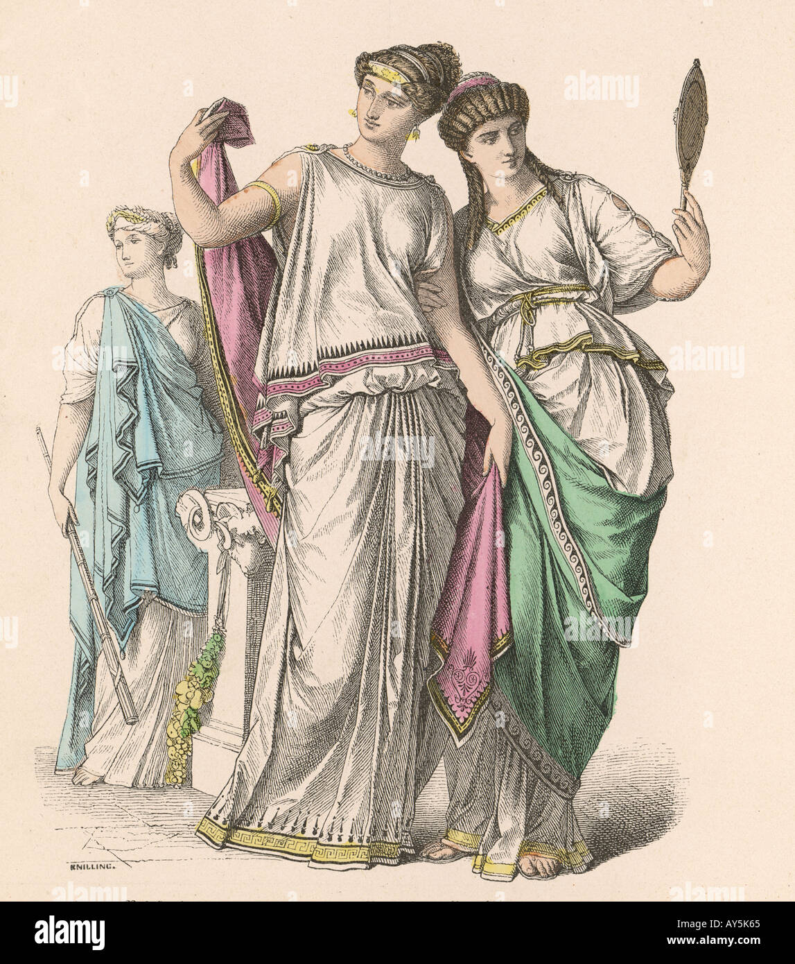 Greece Aristocratic Lady Stock Photo - Alamy