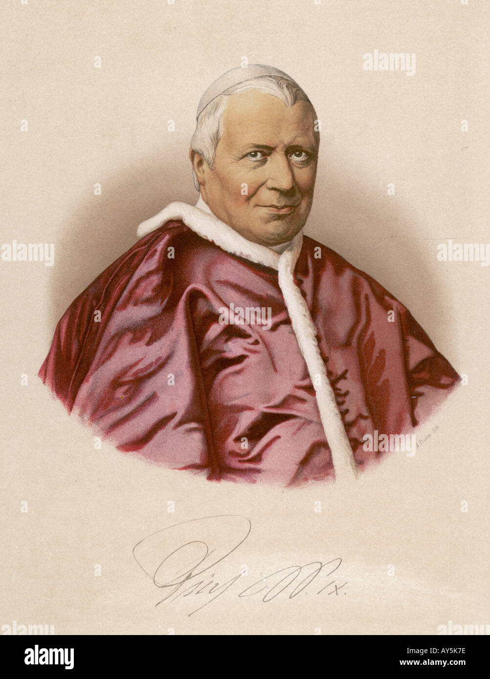Pope Pius Ix Stock Photo - Alamy