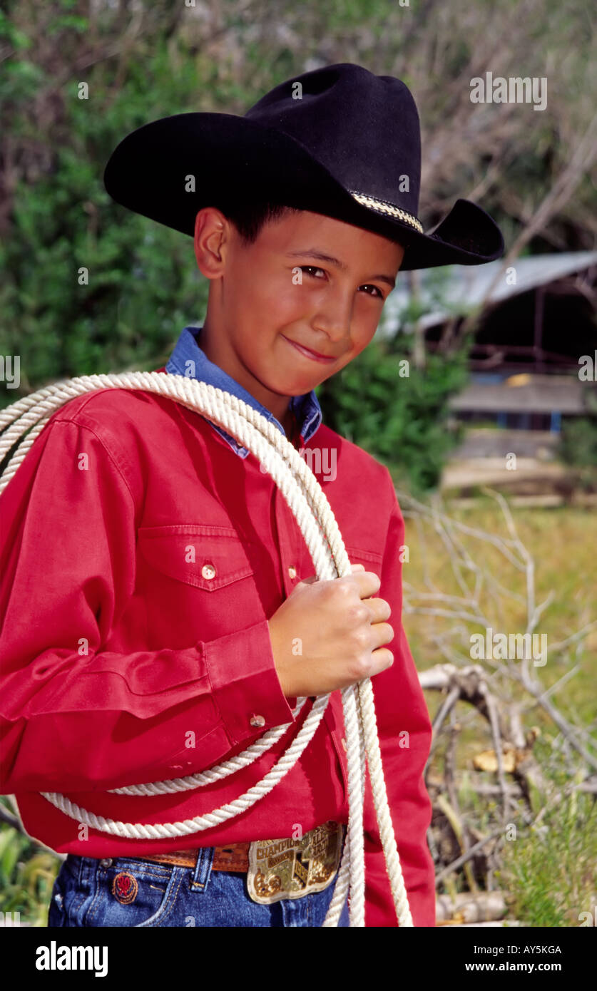 Teen boy ranch hispanic hi-res stock photography and images - Alamy