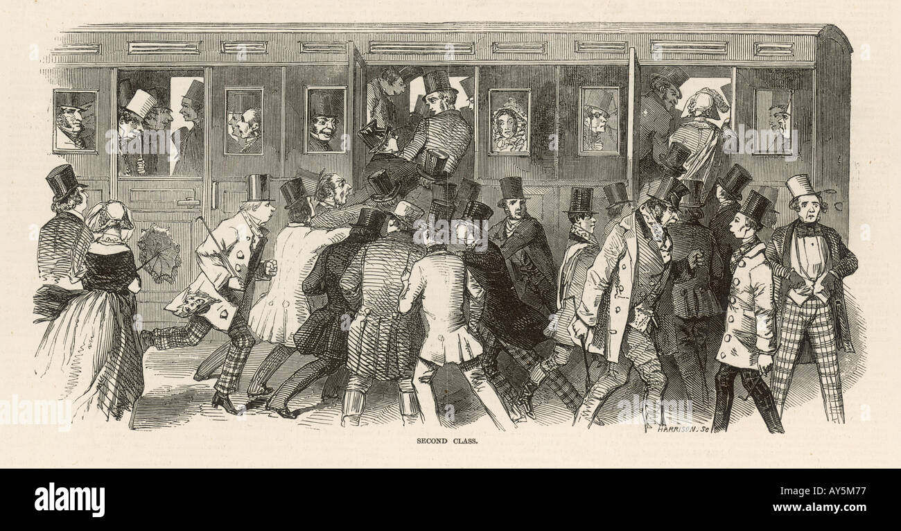 Second Class Carriage Stock Photo - Alamy
