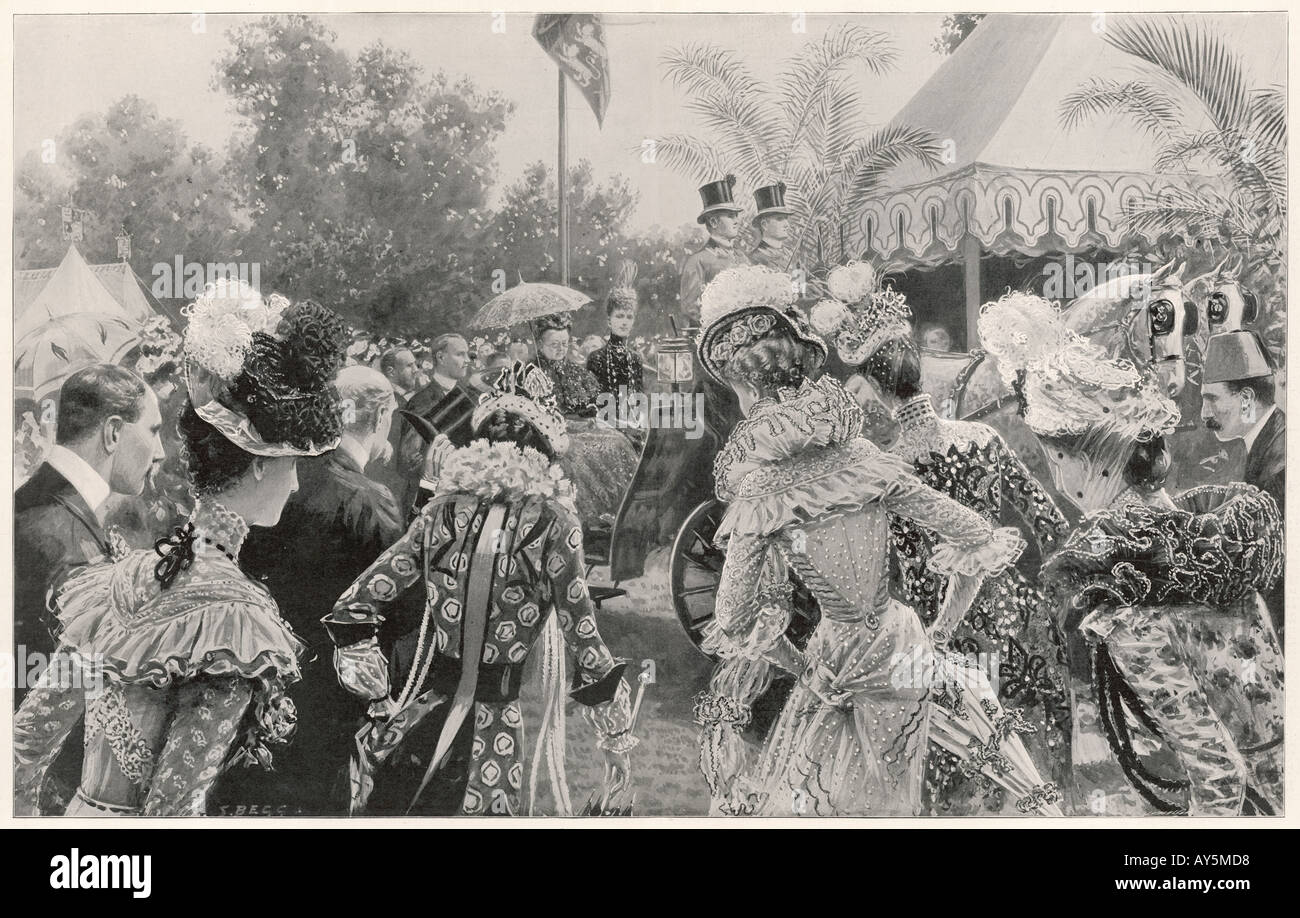 Garden Party 1900 Stock Photo - Alamy