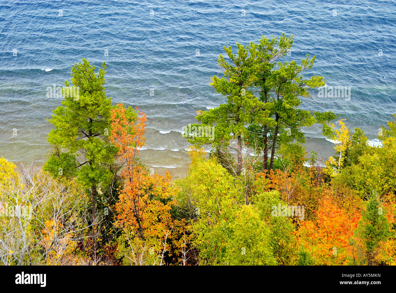 Shoreline of Green Bay, Wisconsin Stock Photo - Alamy