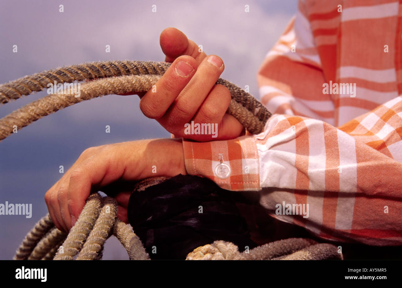 This young cowboy is ready to rope and ride, at the annual Capitan ...