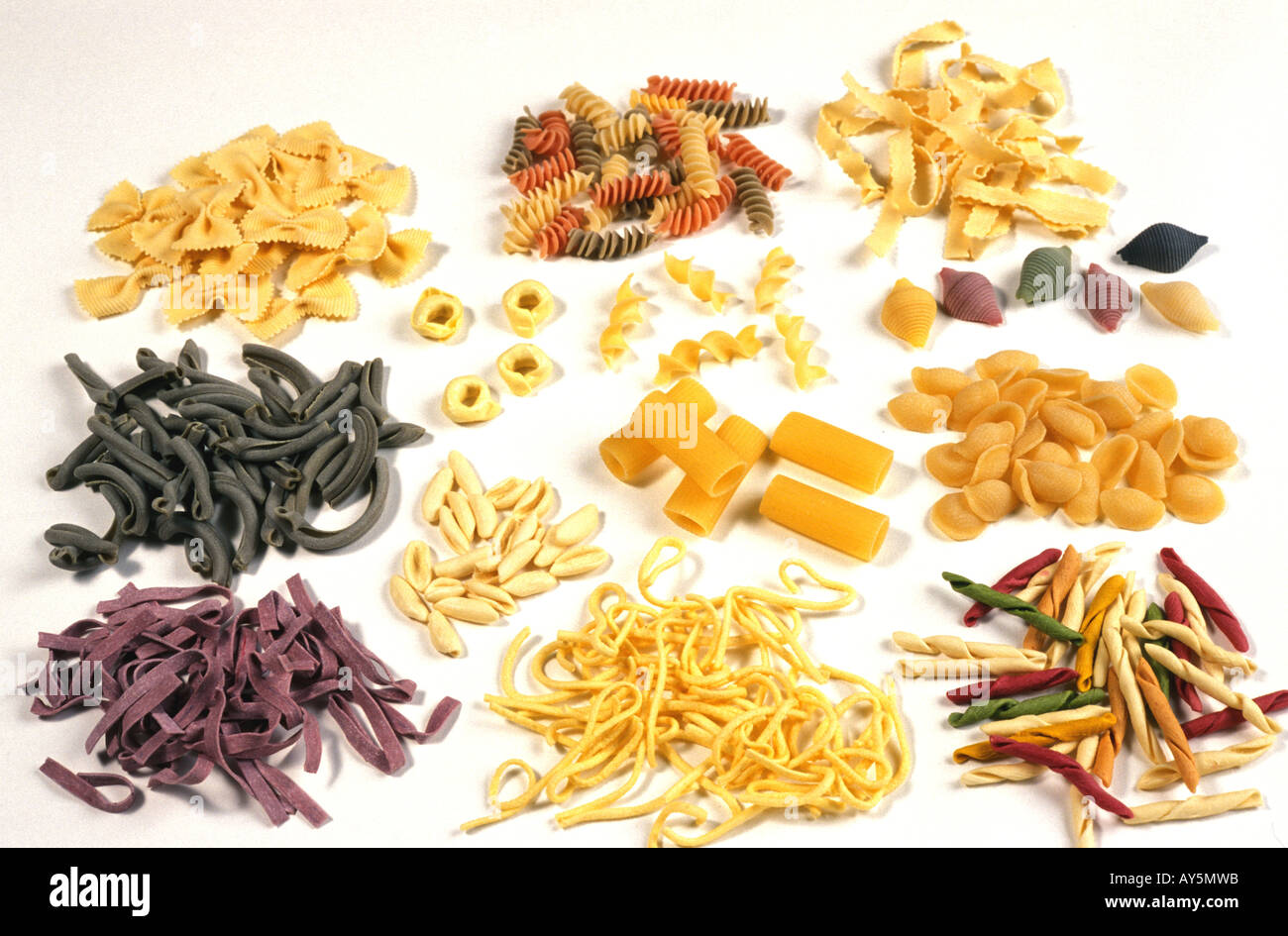 Pasta Assorted Pasta Stock Photo - Alamy