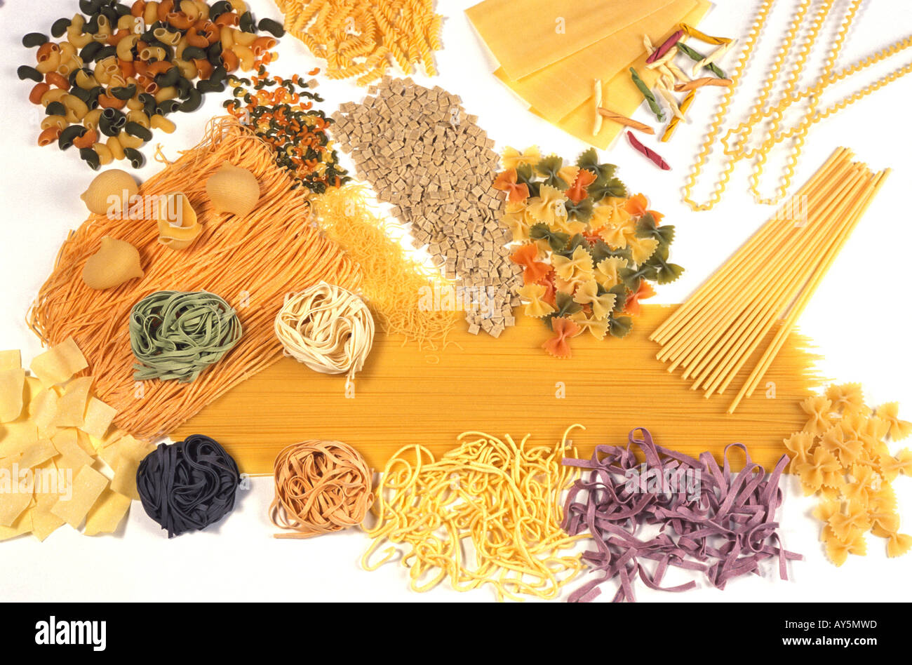 Pasta Assorted Pasta Stock Photo - Alamy