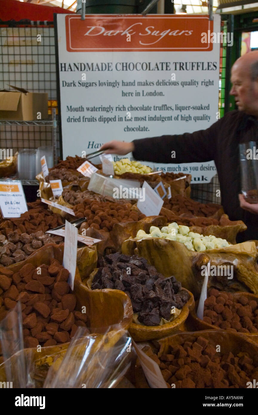 Handmade chocolate truffles for sale at Borough Organic market in ...