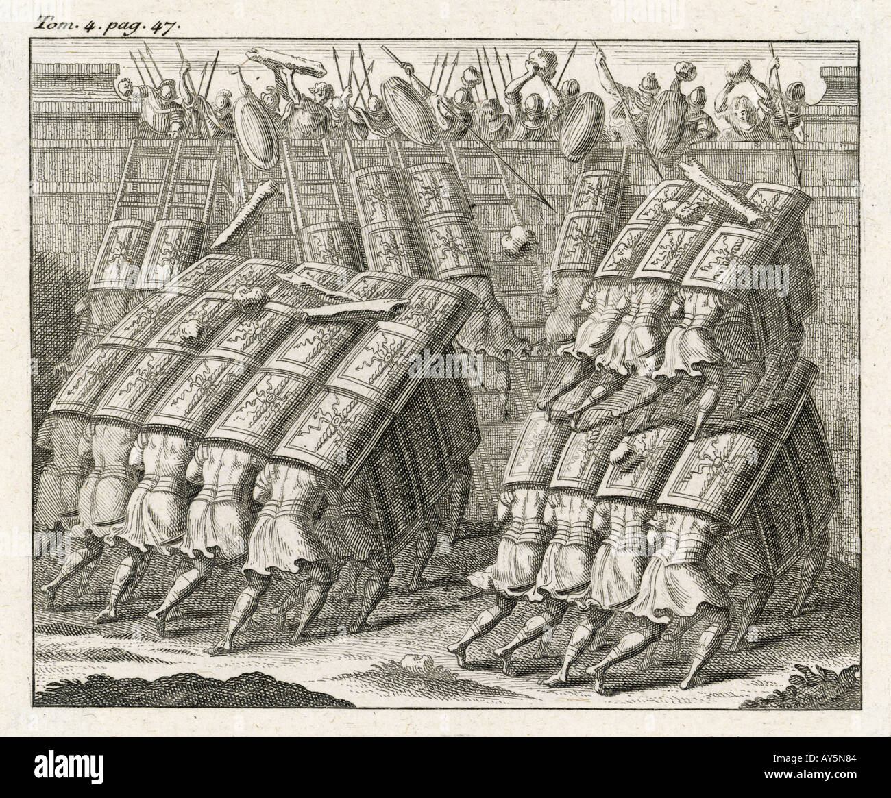 Roman Testudo Sieges Stock Photo - Alamy