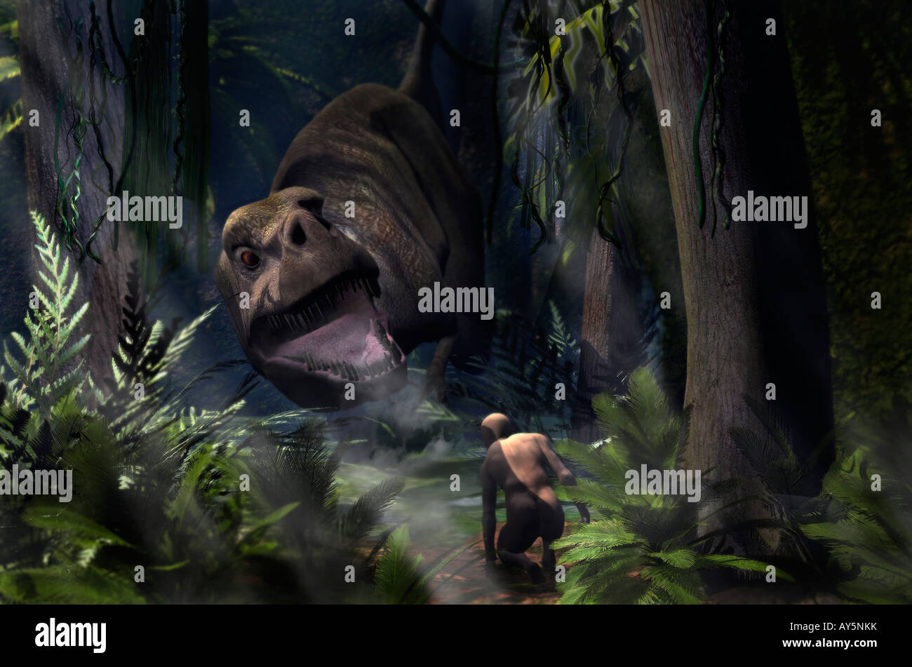 3d t rex hi-res stock photography and images - Alamy