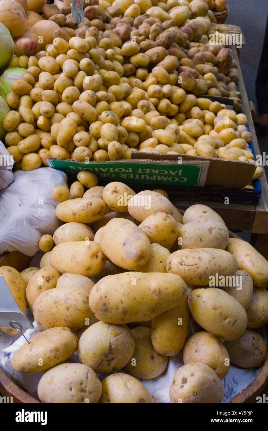 Organic potatoes at Borough Market in London UK Stock Photo - Alamy