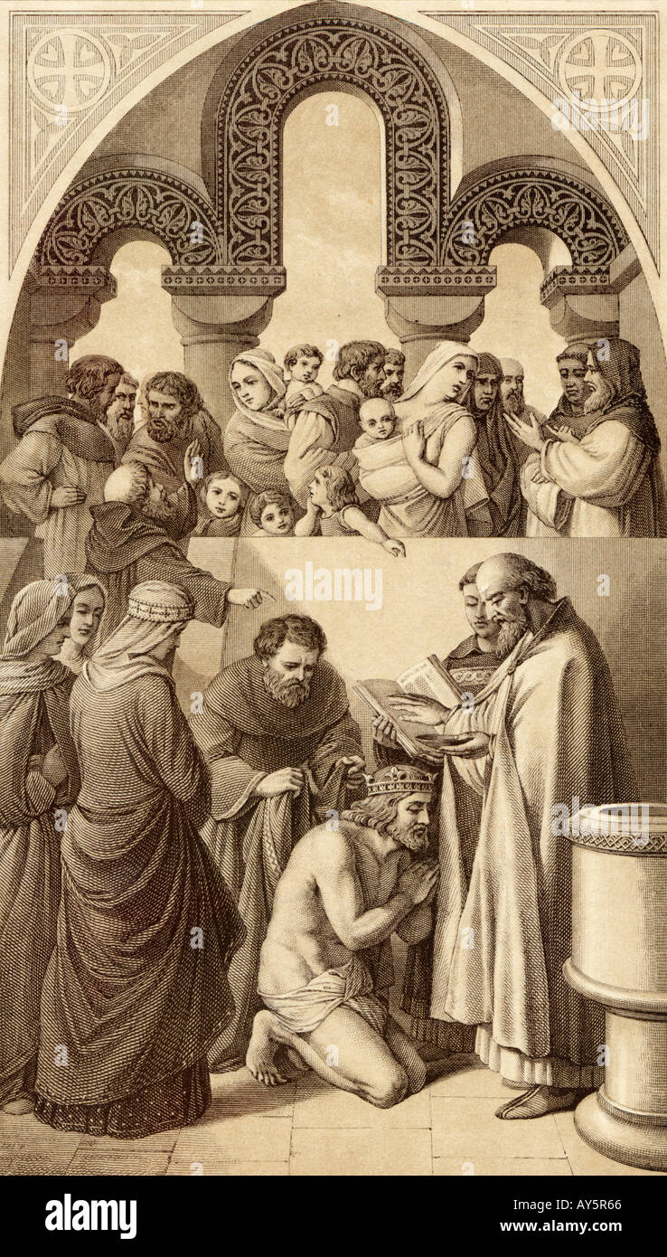 Baptism Of Ethelbert Stock Photo - Alamy