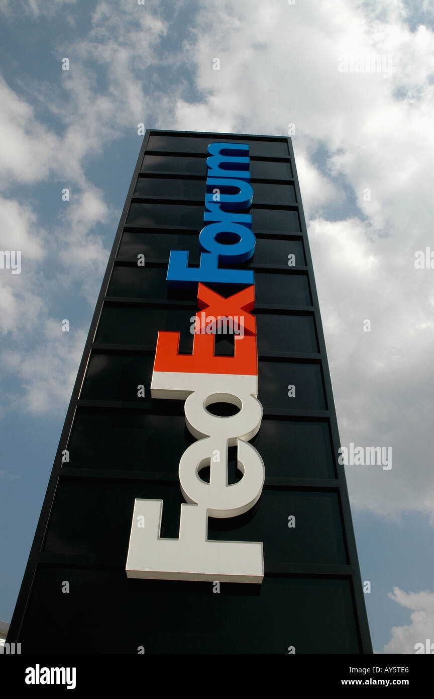 Memphis Tennessee federal express fedex forum building Stock Photo - Alamy