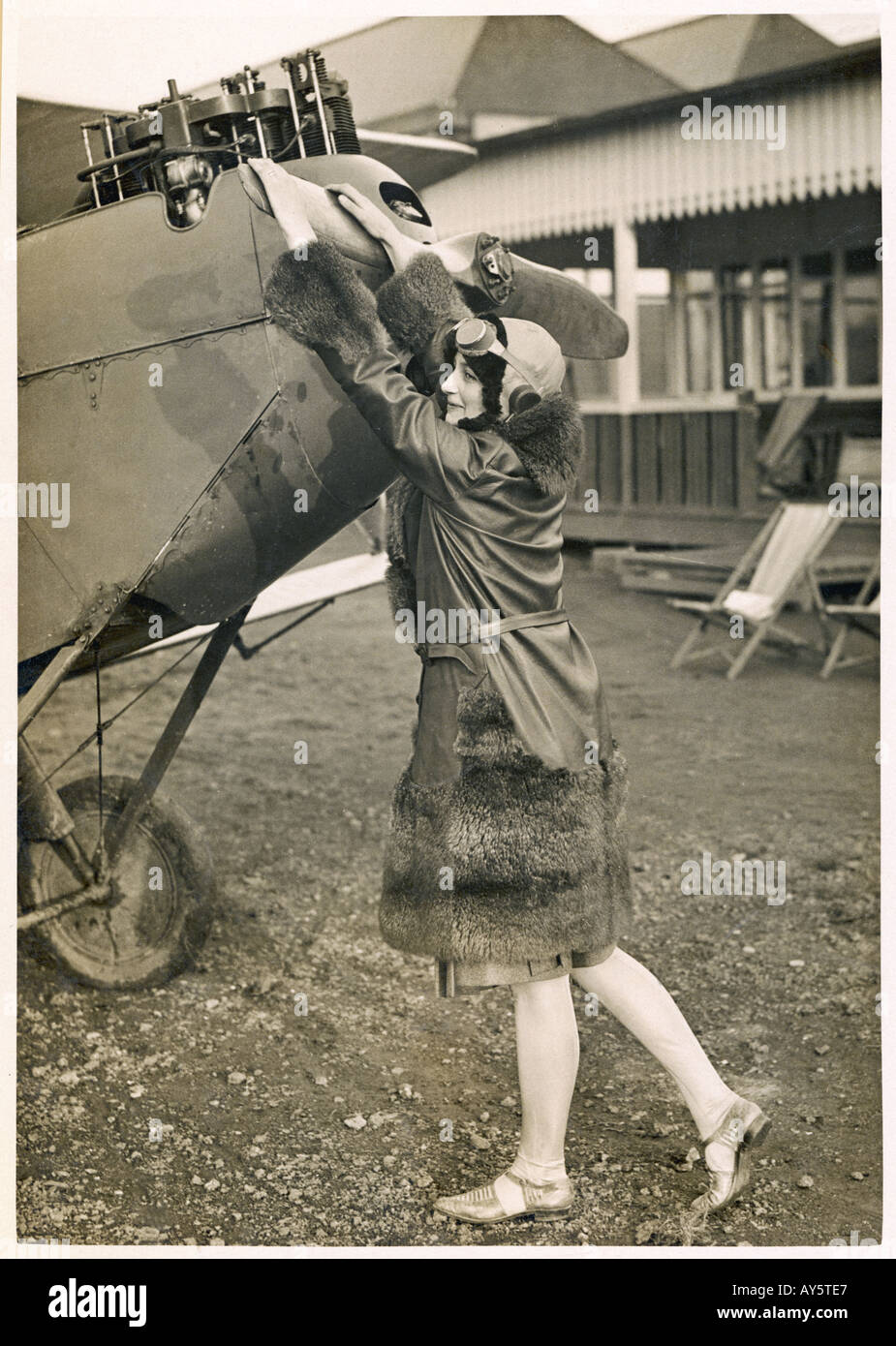 Woman Swings Propeller Stock Photo - Alamy