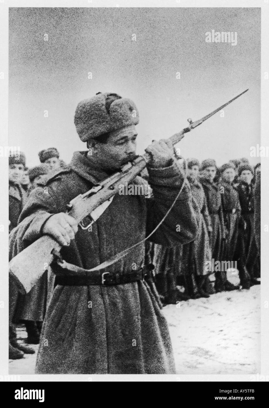 Russian Soldiers Oath Stock Photo - Alamy
