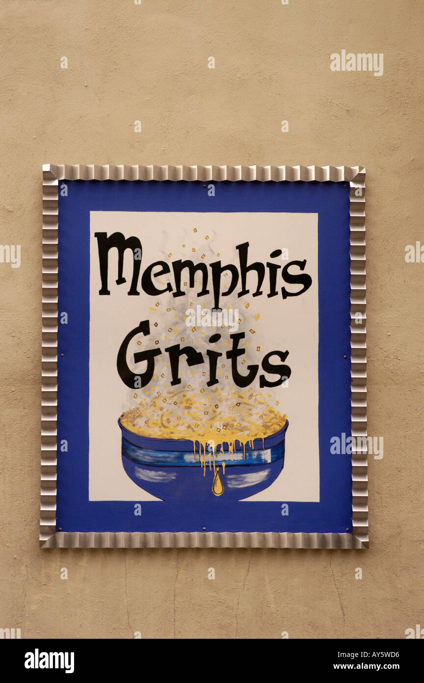 Memphis Tennessee Memphis Grits restaurant sign southern cooking ...