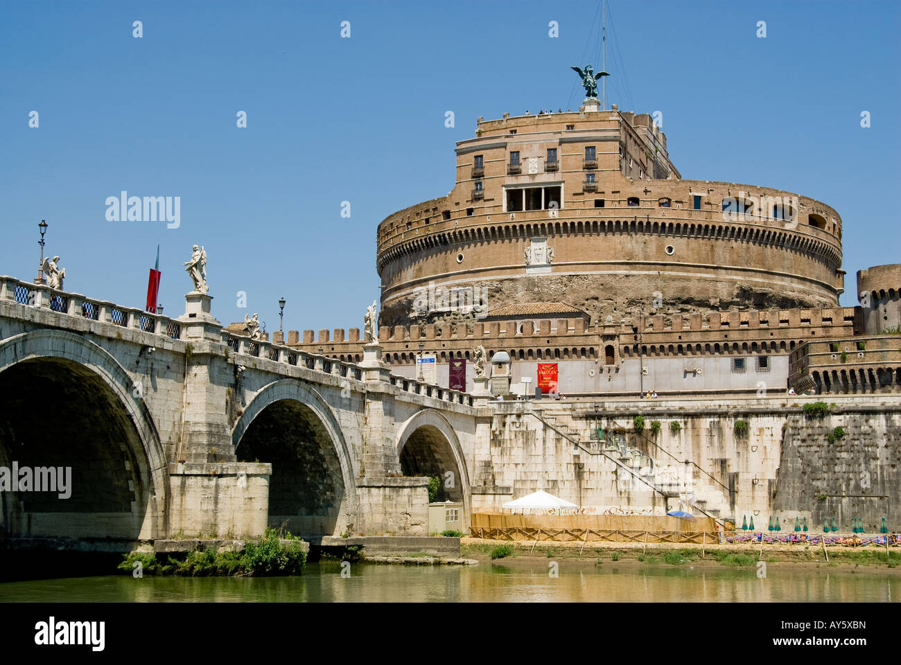 Castle of st angelo in rome Stock Photo - Alamy