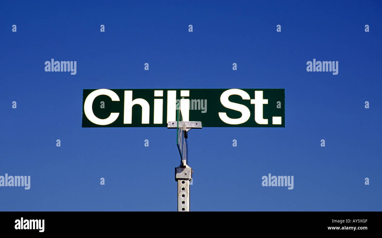 It must be one red-hot road to be named Chili Street, in Anton Chico ...