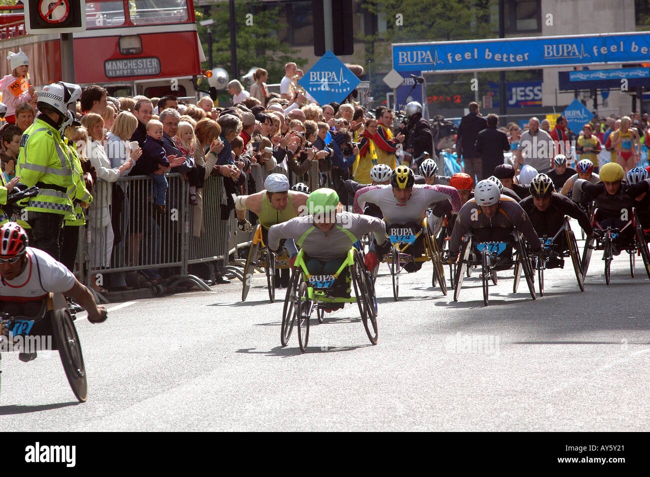 Manchester BUPA Fun Run Stock Photo - Alamy