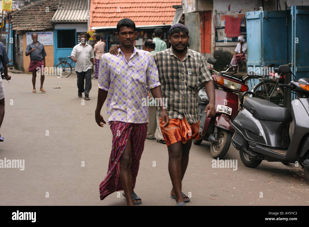 Street scene in Cochin, Kerala, India Stock Photo - Alamy