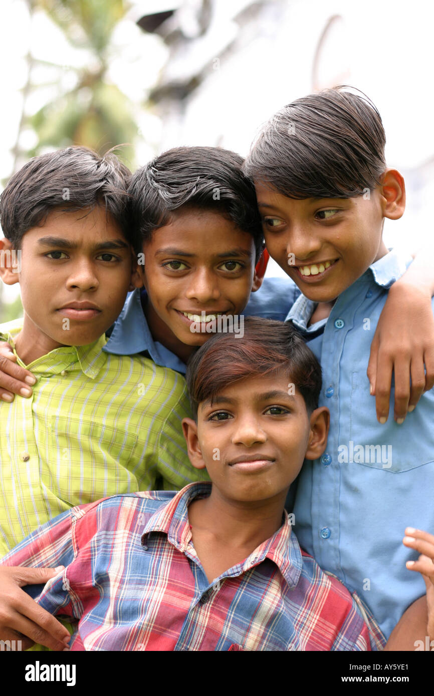 Indian boys in Cochin, Kerala, India Stock Photo - Alamy