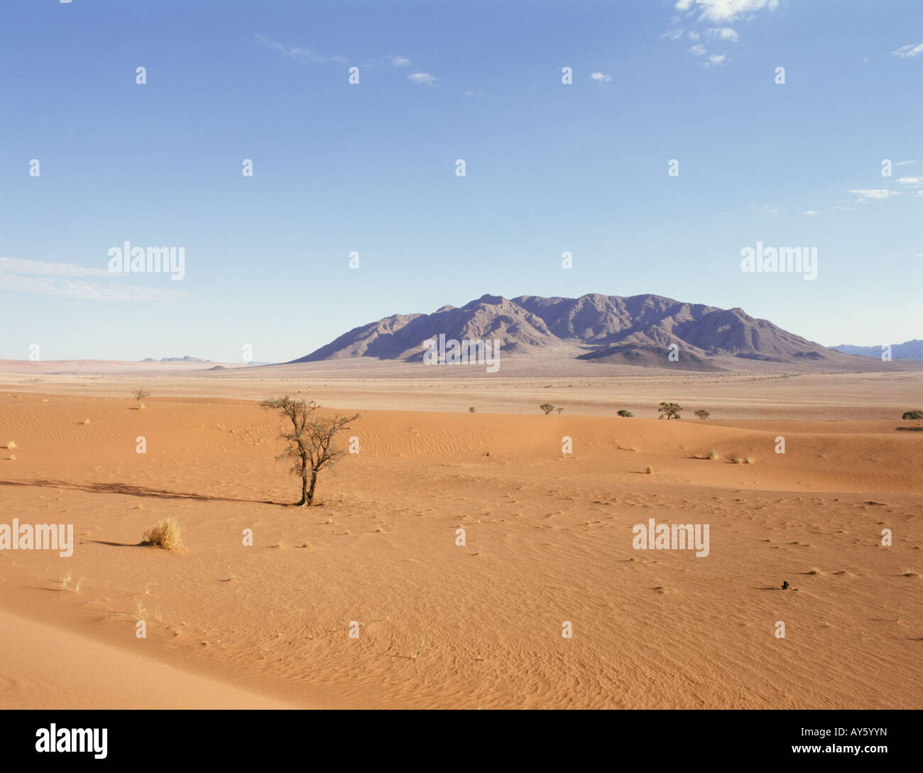 Losberg mountain Desert Africa Arid sand dry blue sky hot Stock Photo ...