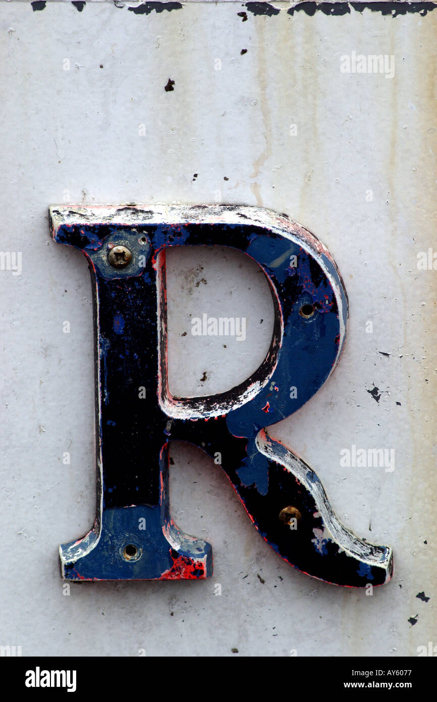 The letter R Stock Photo - Alamy