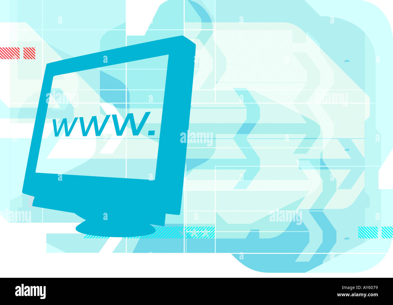 www flat computer screen iconic design Stock Photo - Alamy