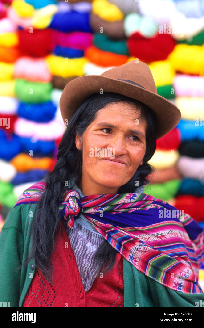 Colorful Inca Woman in Costume Cuzco Peru Stock Photo - Alamy