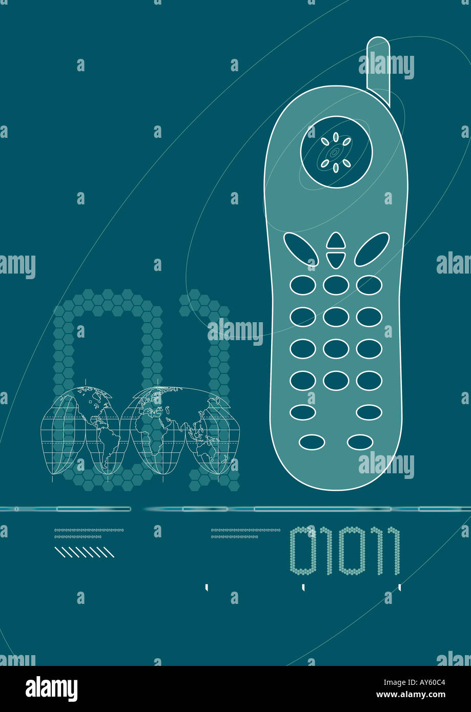 telephone hand set world iconic design Stock Photo - Alamy