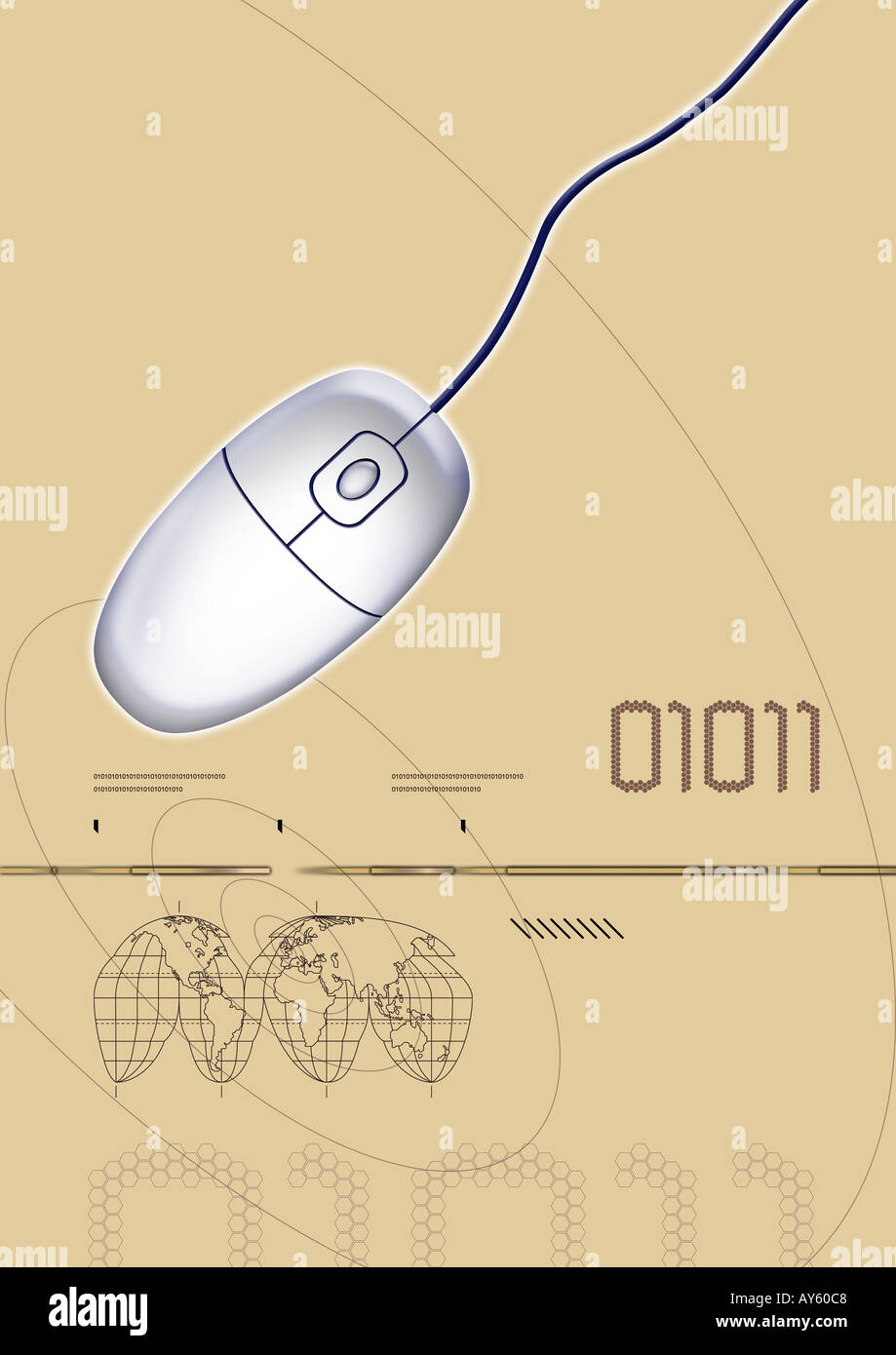 mouse world iconic design Stock Photo - Alamy