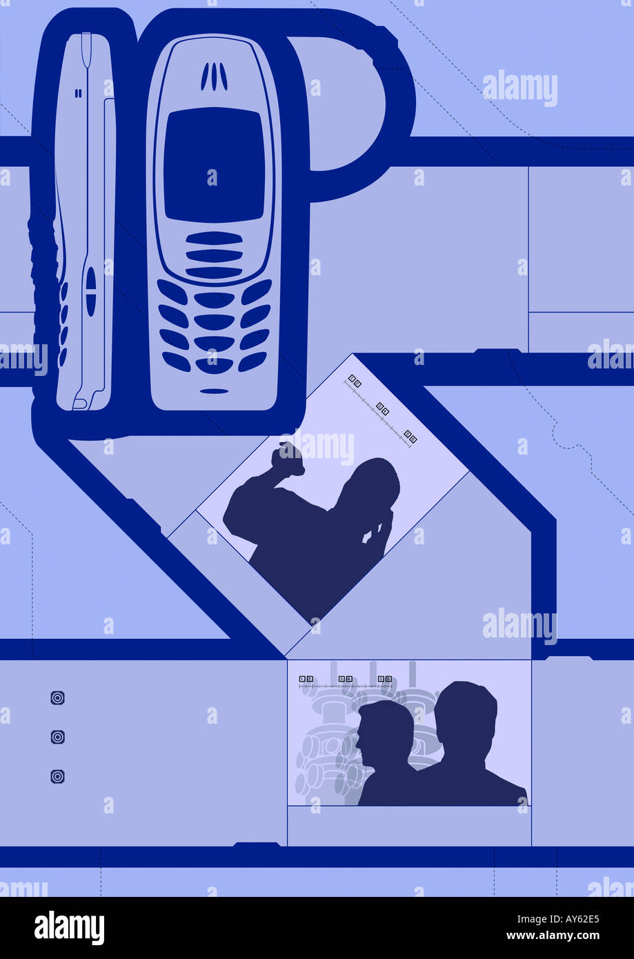 iconic mobile cell phone design Stock Photo - Alamy